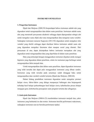 Instrumen Penelitian | DOC