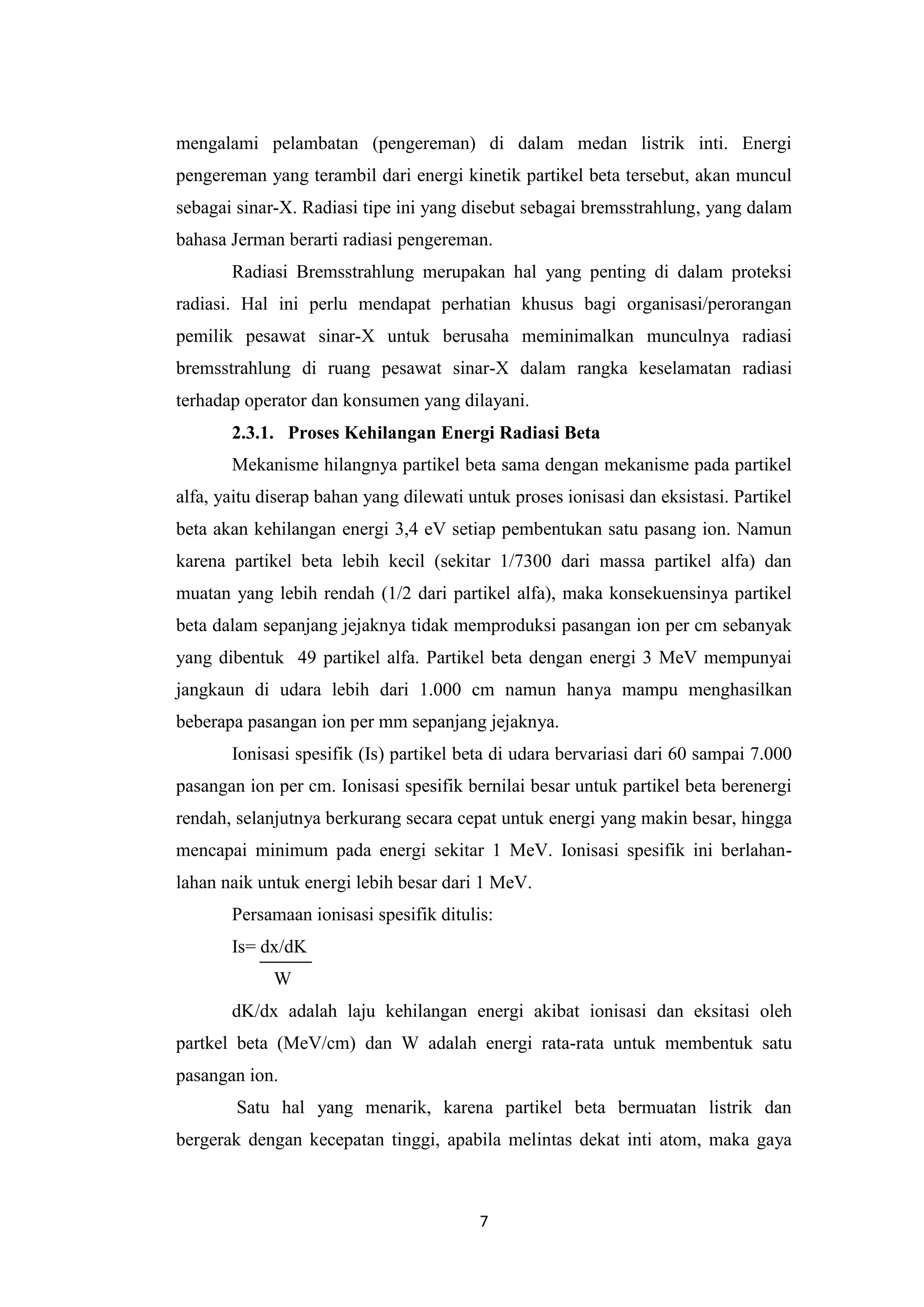 interaksi radiasi dengan materi | DOCX