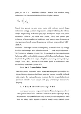 interaksi radiasi dengan materi | DOCX