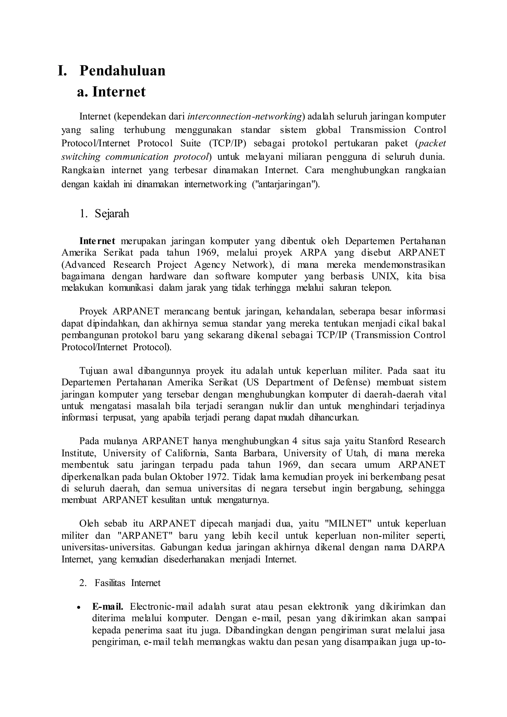 Makalah internet | DOCX