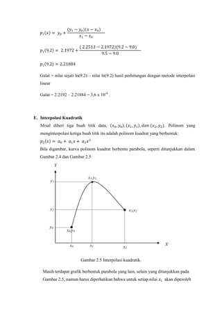 Makalah interpolasi kelompok 2 | DOCX