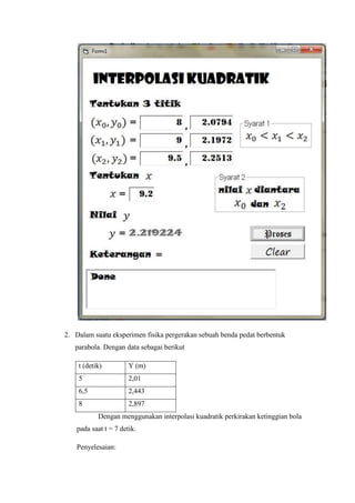 Makalah interpolasi kelompok 2 | DOCX