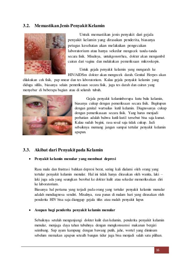 Jenis Penyakit Kelamin Pada Laki Laki