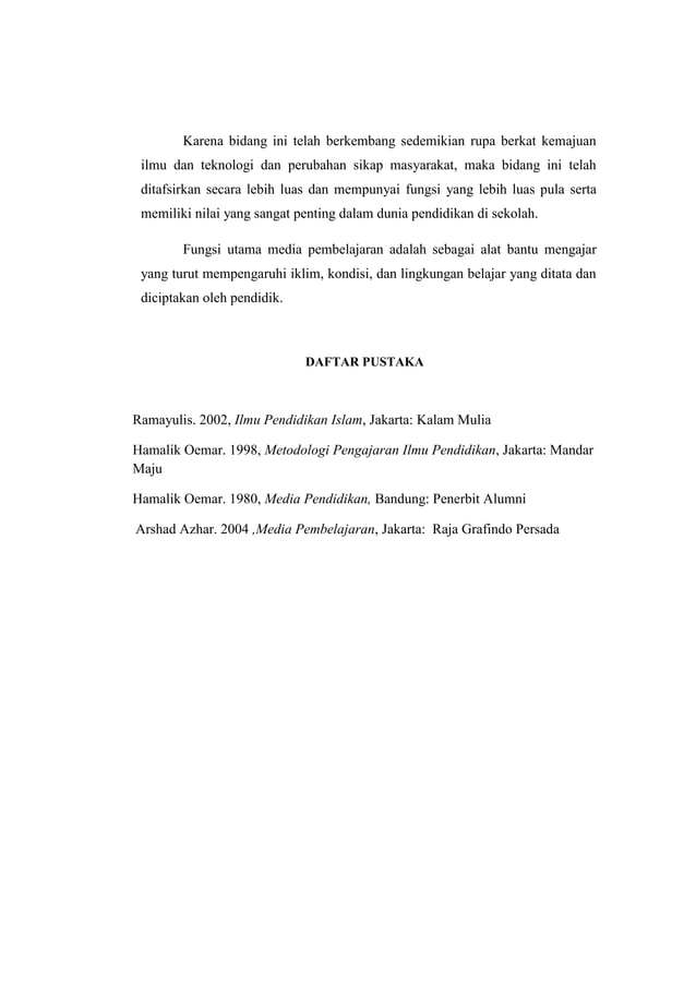 Media Pengajaran dalam Pendidikan islam | PDF