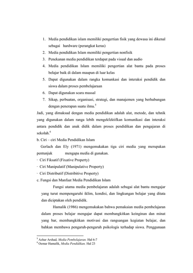 Media Pengajaran dalam Pendidikan islam | PDF