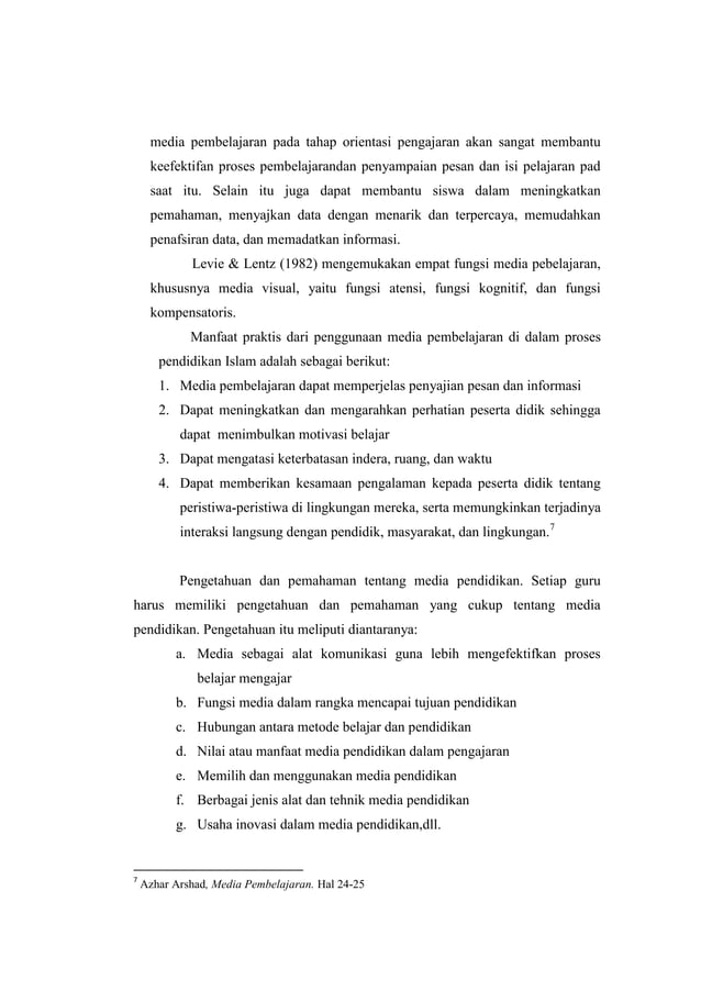 Media Pengajaran dalam Pendidikan islam | PDF