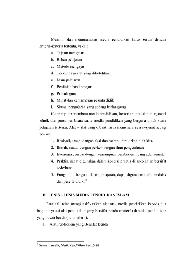 Media Pengajaran dalam Pendidikan islam | PDF