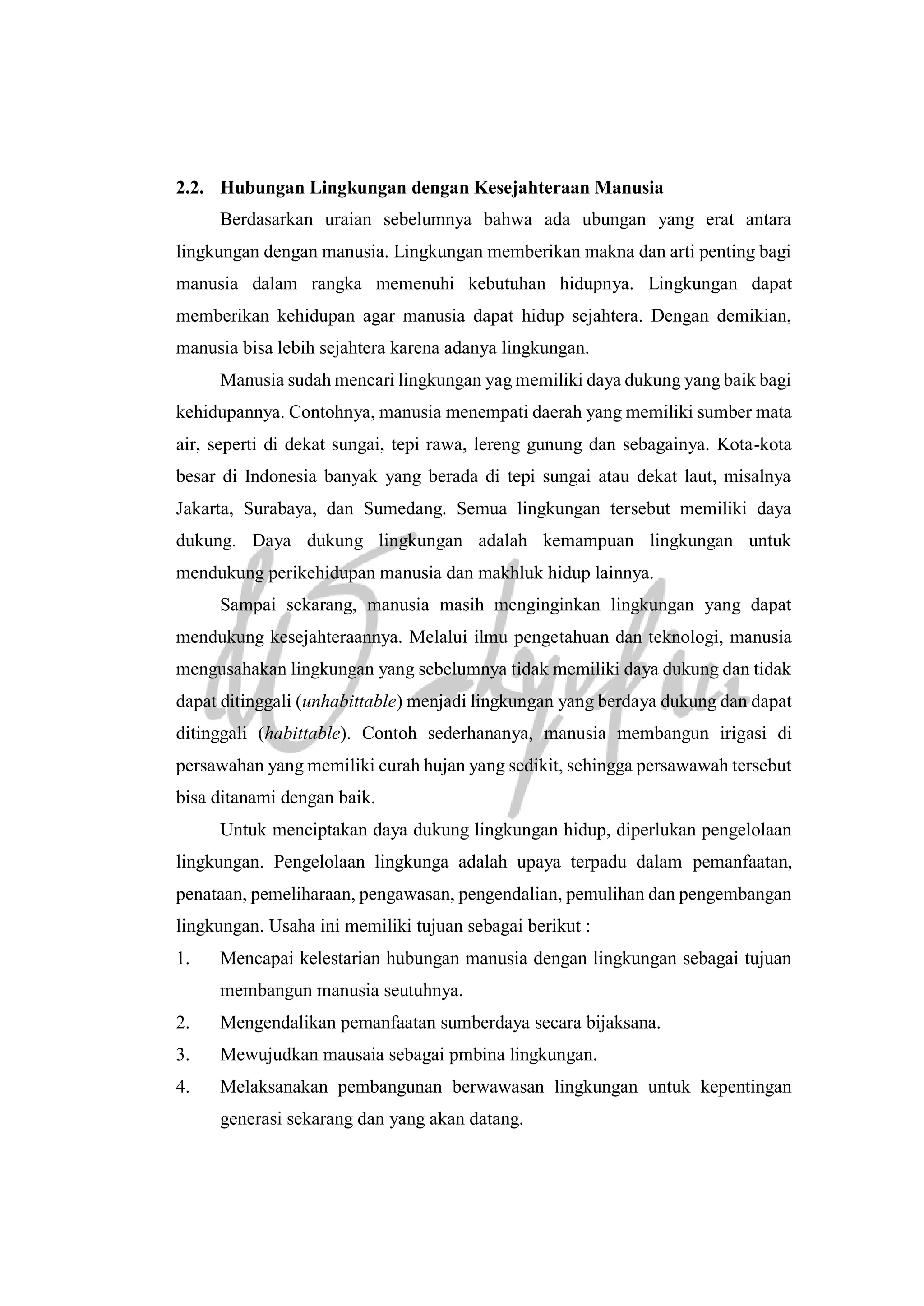 Makalah ISBD(manusia dan lingkungan) | PDF