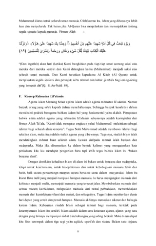 Makalah islam sebagai rahmatan lilalamin (2) | PDF | Free Download