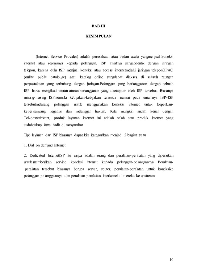 Makalah isp | PDF