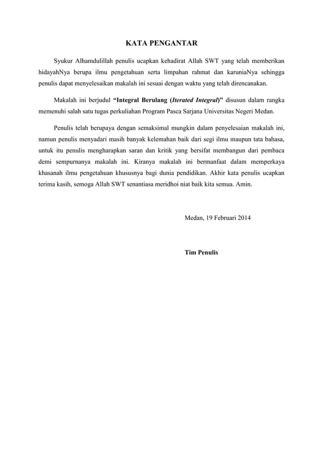 Integral Berulang (Iterated Integrals) | DOCX