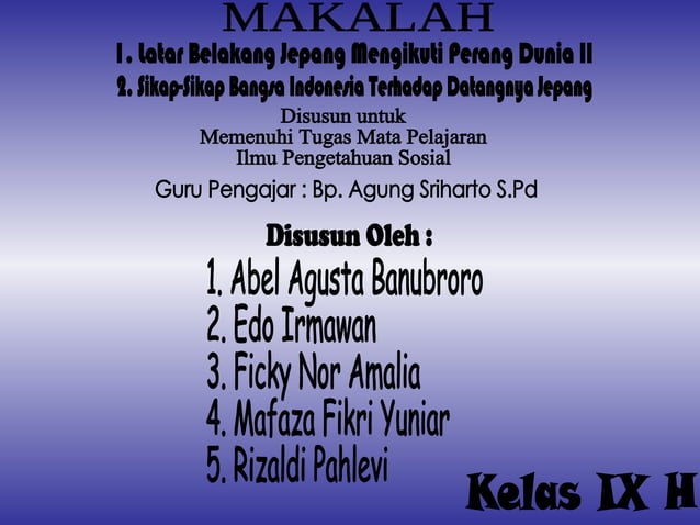 Makalah jepang | PPT