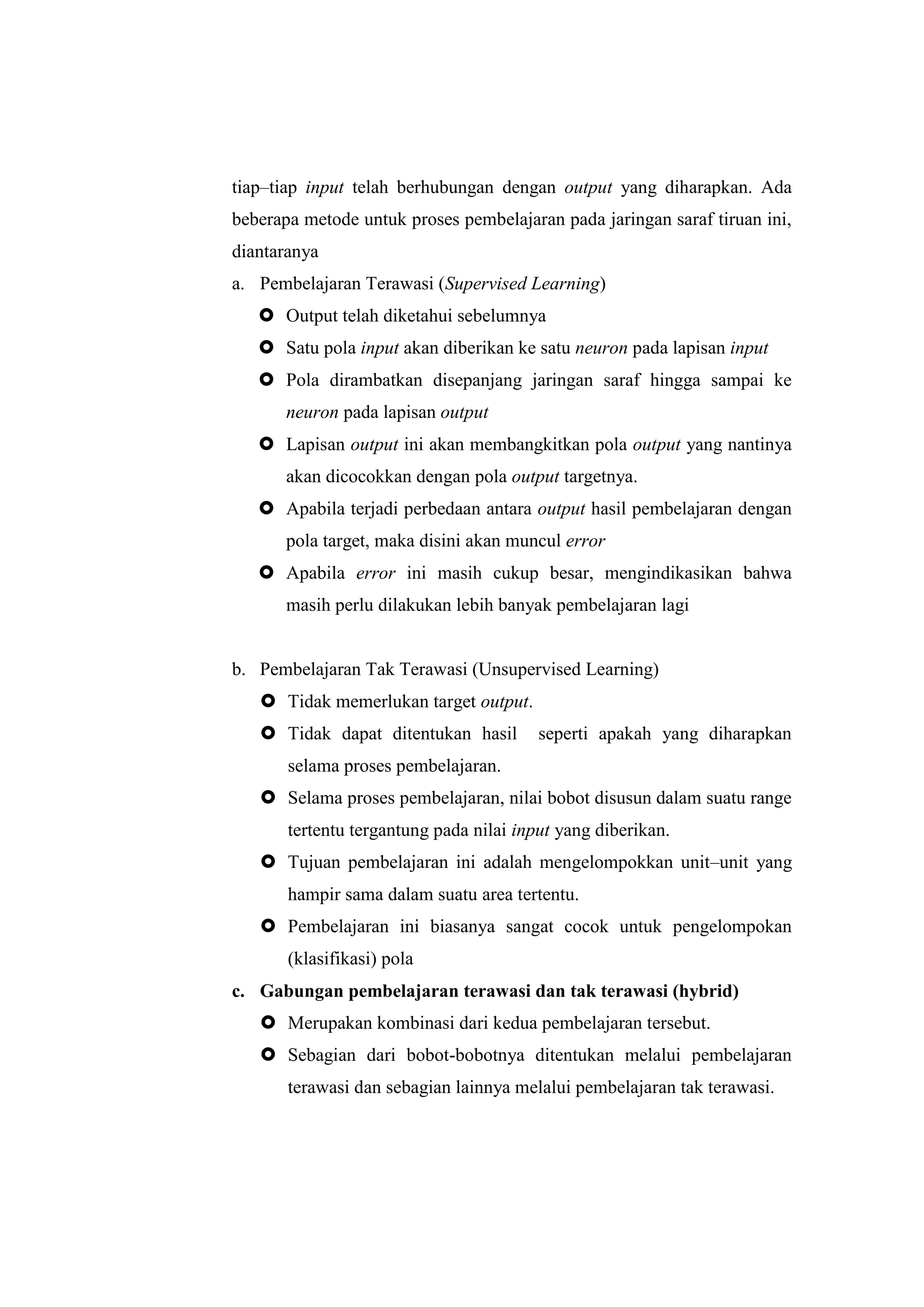 Jaringan Syaraf Tiruan | PDF