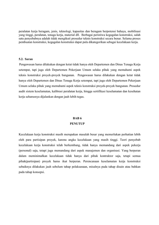 Makalah k3 bidang konstruksi ipan juanda | PDF