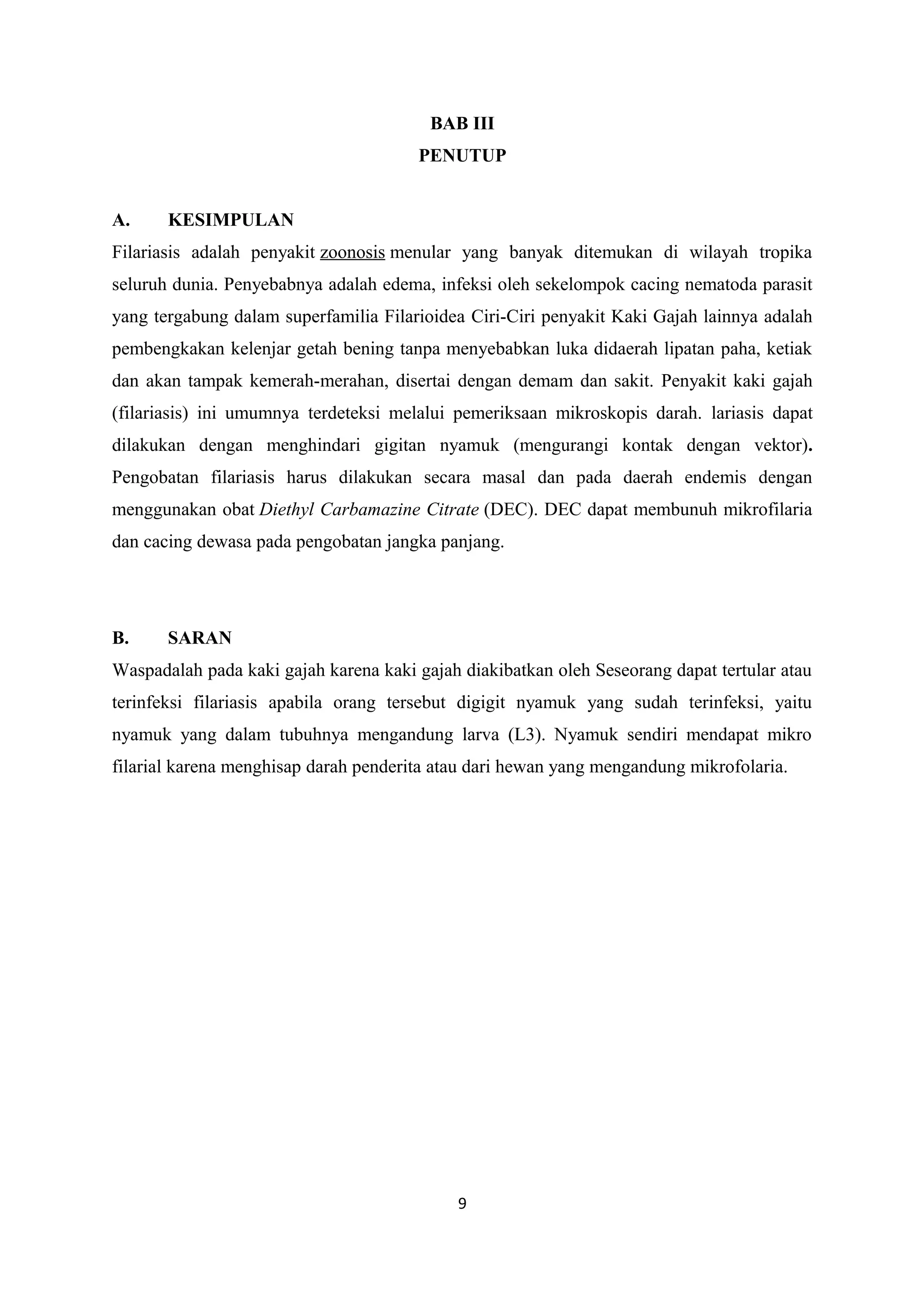 Makalah kaki gajah | DOC