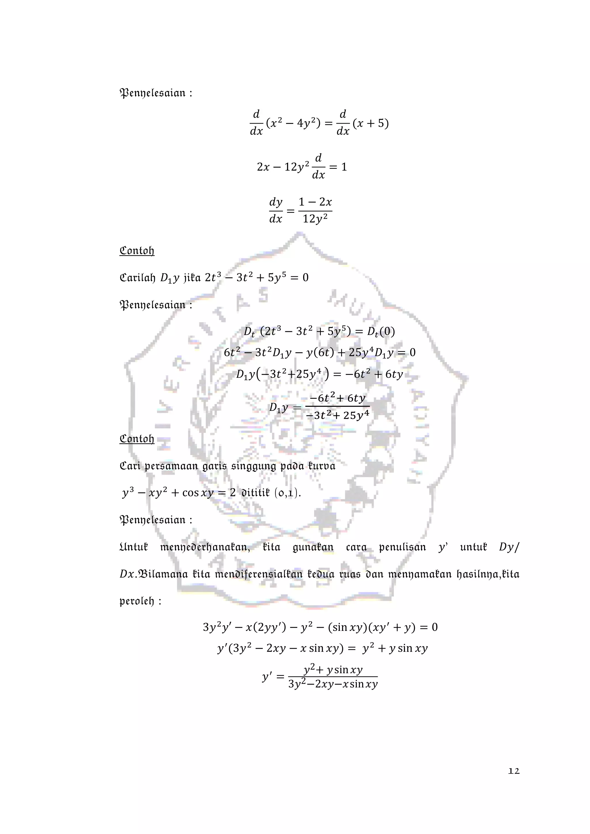 Makalah kalkulus lanjut | PDF