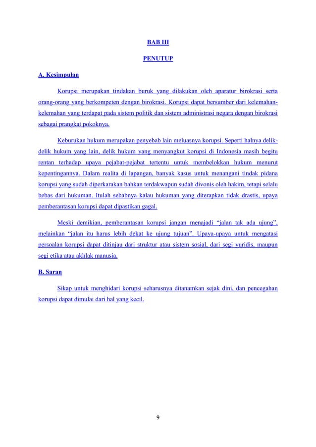 Makalah kasus korupsi penggelapan pajak gayus tambunan | PDF