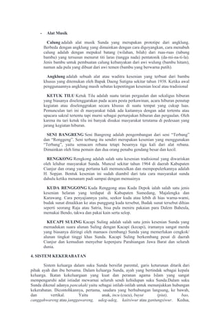 Makalah kebudayaan suku sunda | DOC