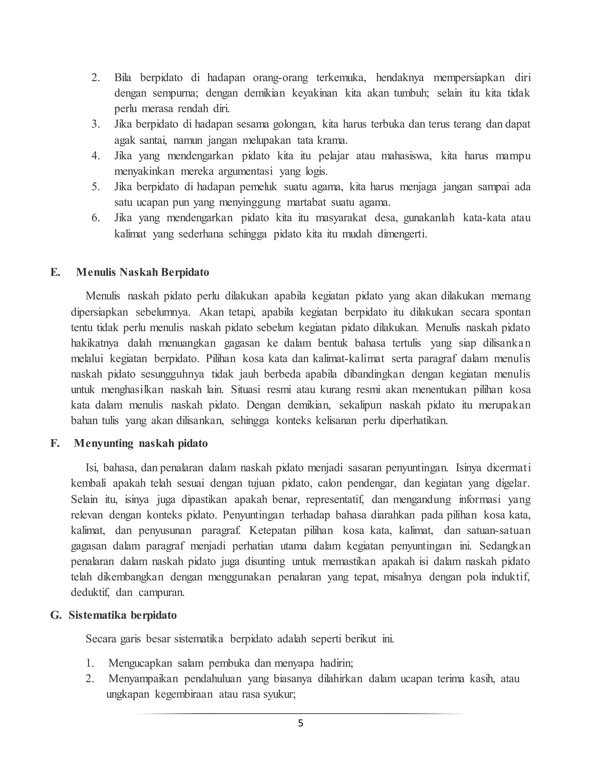 Makalah tentang Pidato | DOCX