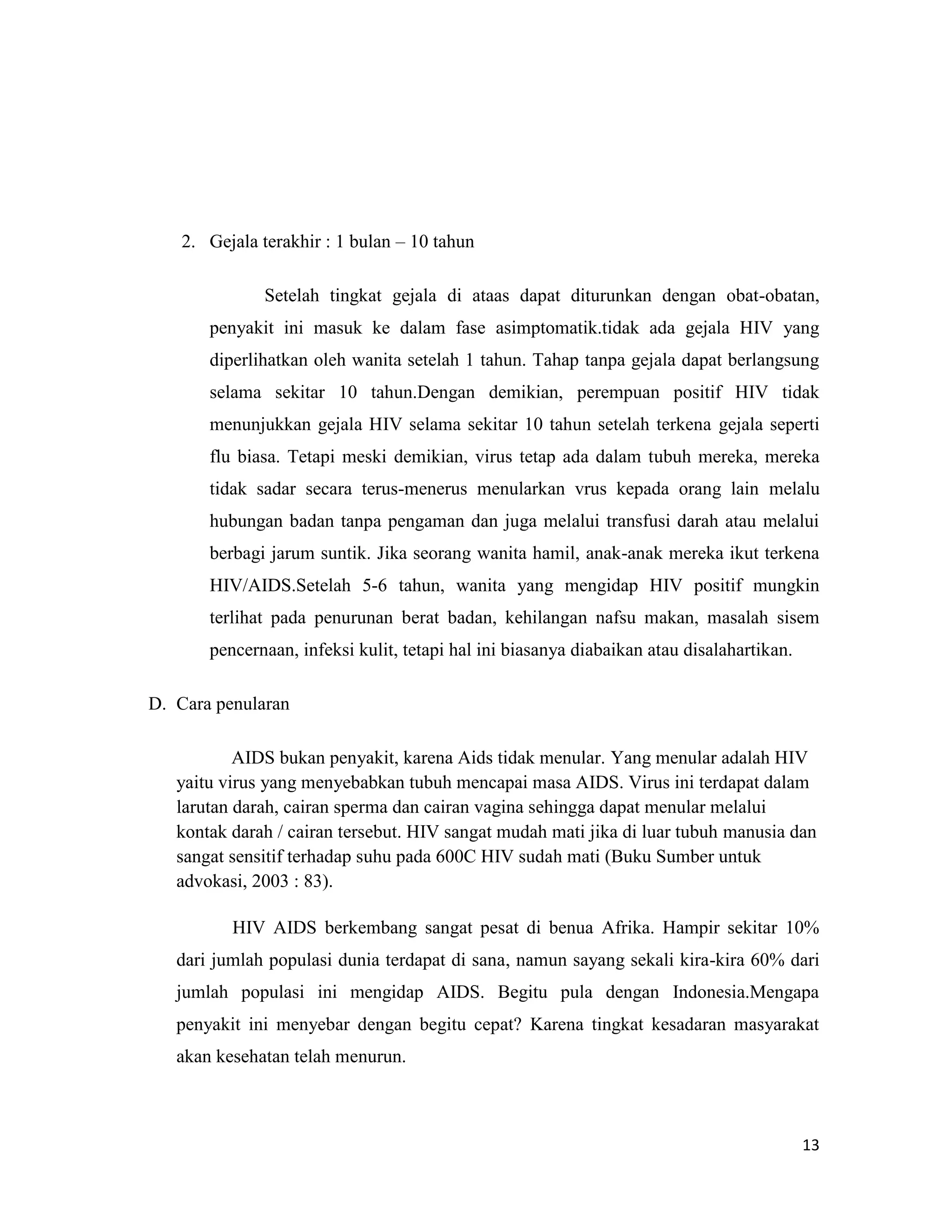 Makalah kel. 4 hiv & aids | PDF