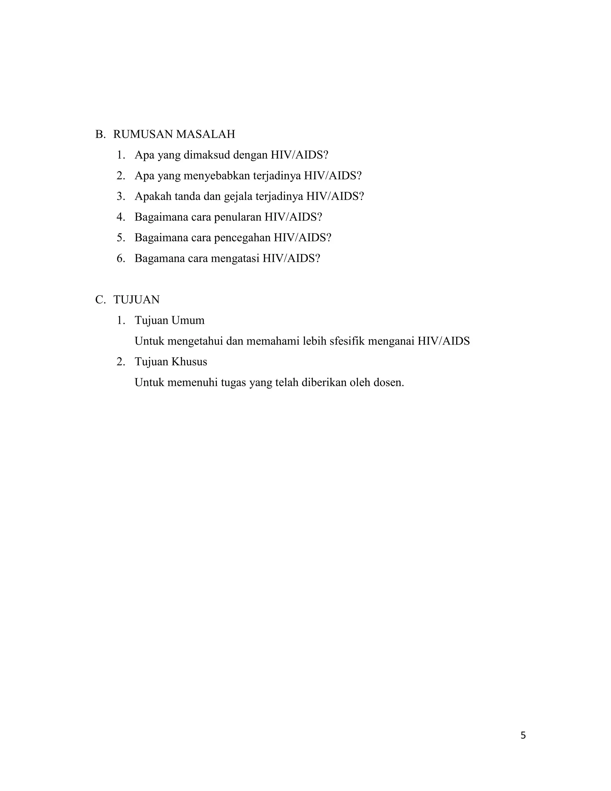 Makalah kel. 4 hiv & aids | PDF