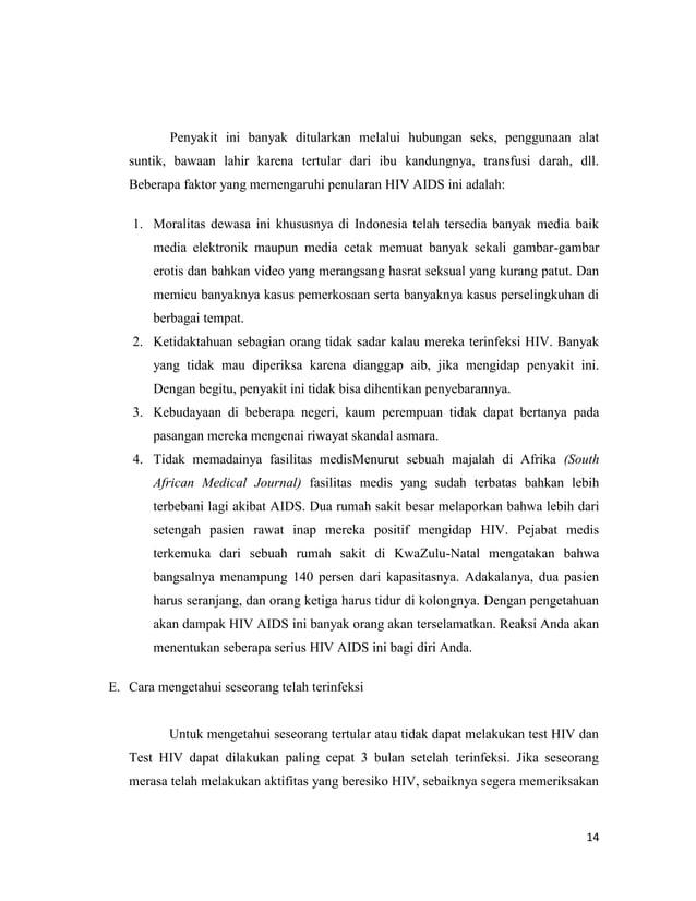 Makalah kel. 4 hiv & aids | PDF