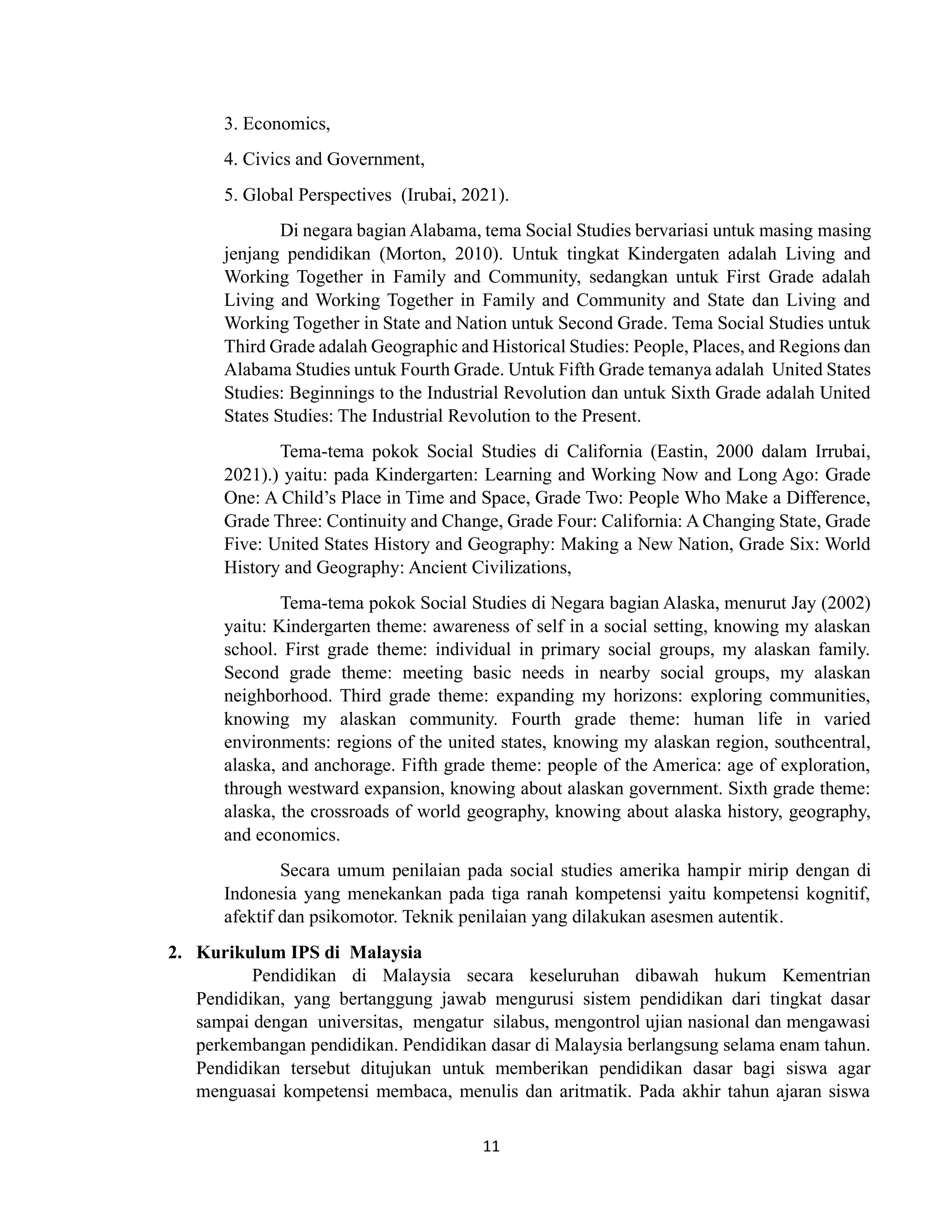 Makalah PEMBELAJARAN IPS SD "Perkembangan IPS di Indonesia dan Negara Lain" | PDF