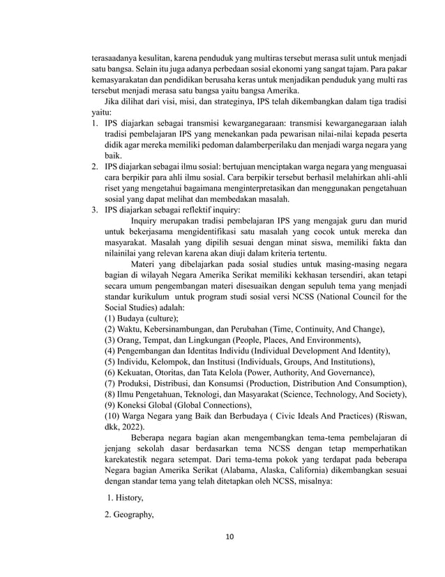 Makalah PEMBELAJARAN IPS SD "Perkembangan IPS di Indonesia dan Negara Lain" | PDF