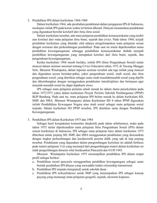 Makalah PEMBELAJARAN IPS SD "Perkembangan IPS di Indonesia dan Negara Lain" | PDF