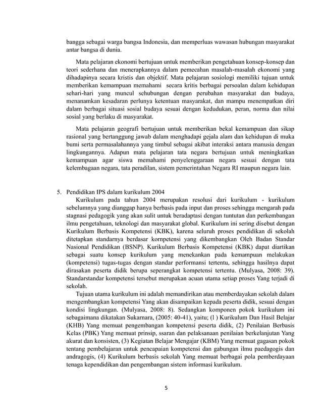 Makalah PEMBELAJARAN IPS SD "Perkembangan IPS di Indonesia dan Negara Lain" | PDF