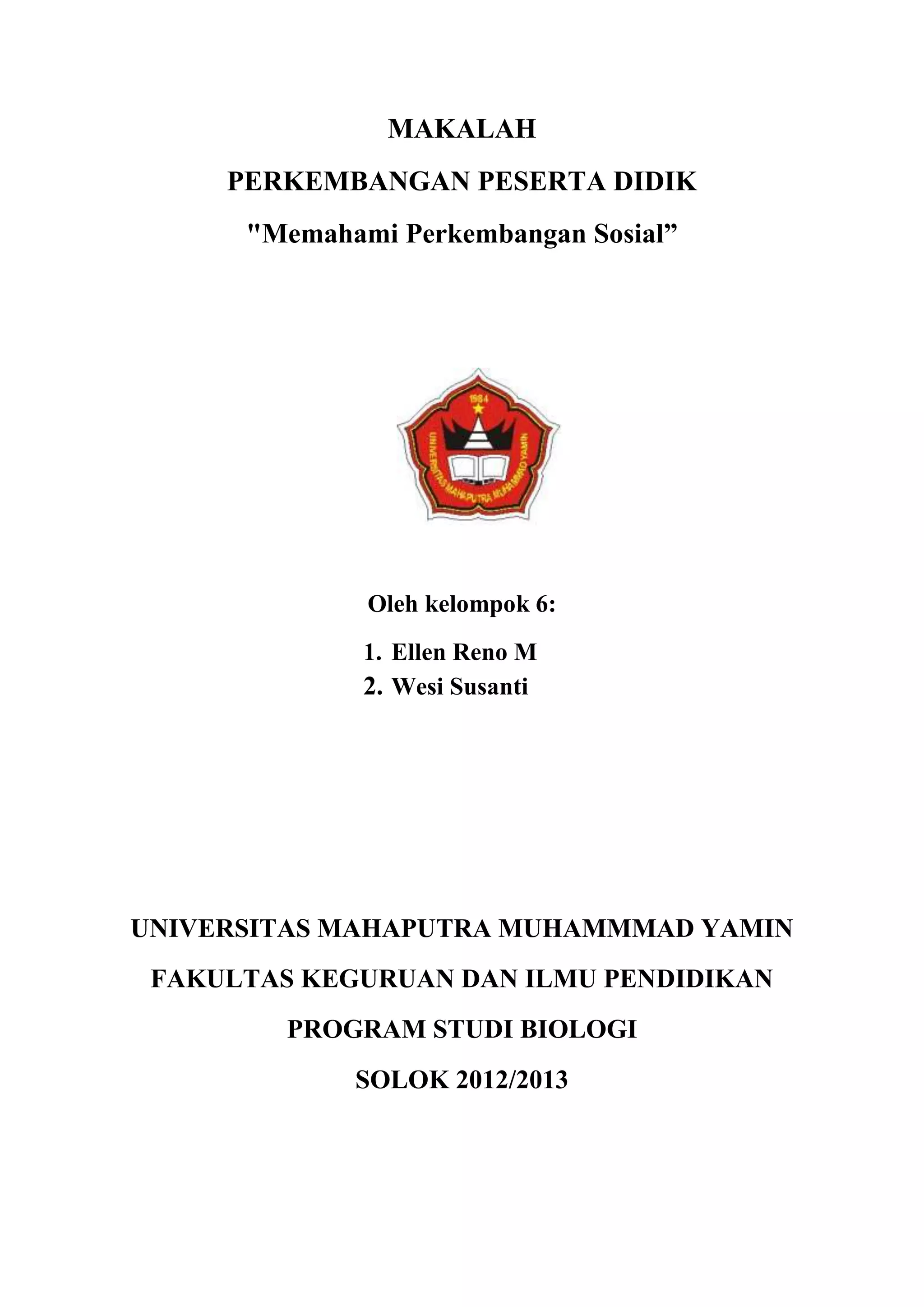 Makalah kel. 6 (ellen reno m dan wesi susanti) | PDF
