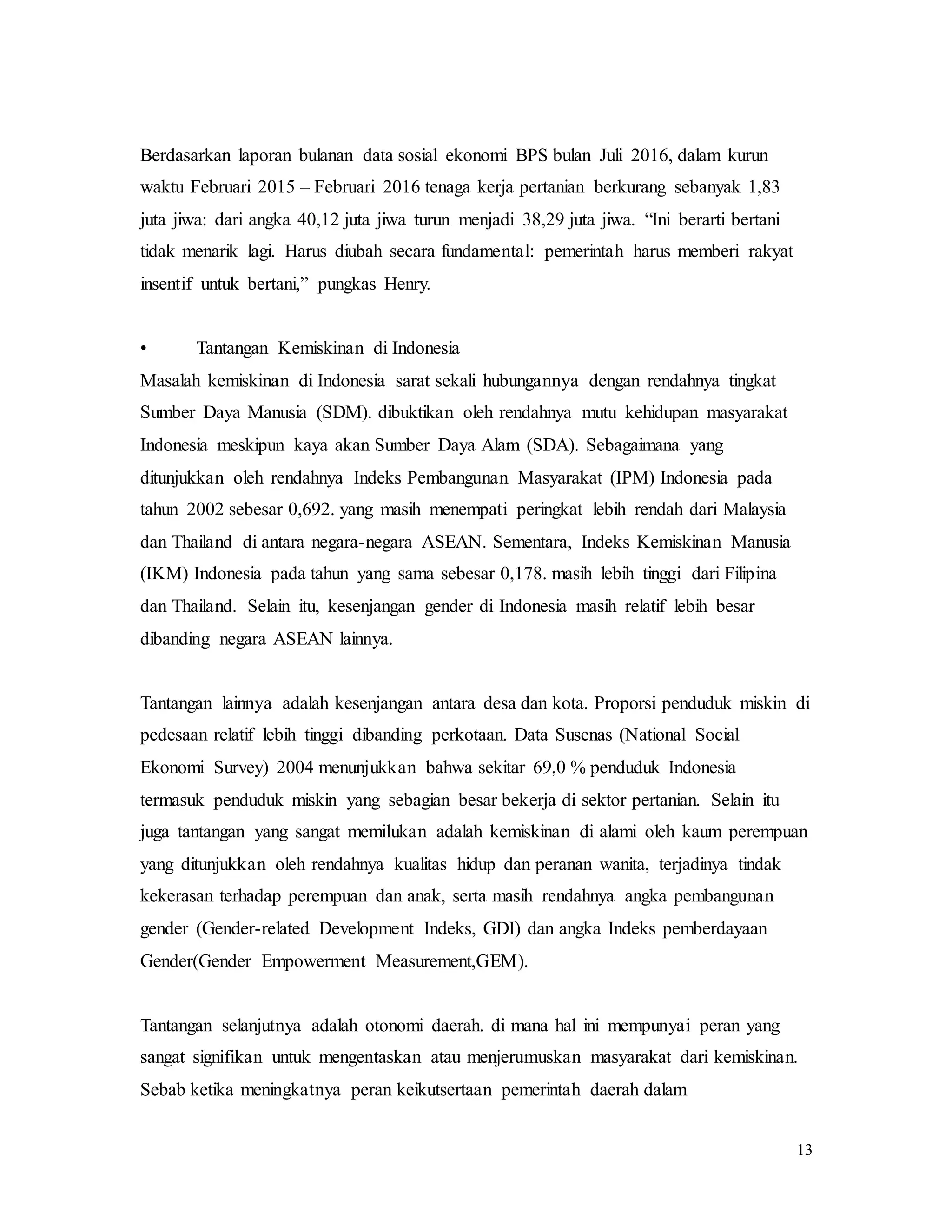 Makalah kel 2 pi kemiskinan | PDF