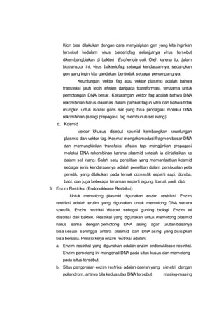 DNA Rekombinan | DOCX