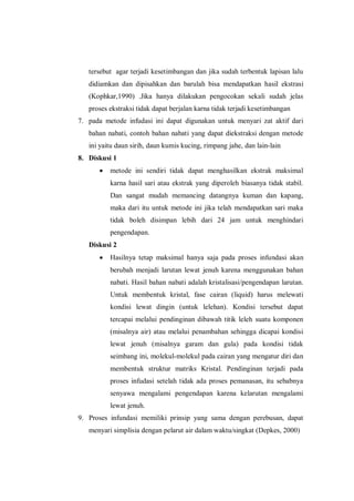 Makalah Ekstraksi Cara Panas | PDF