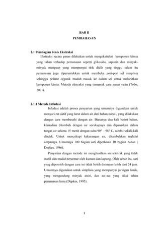 Makalah Ekstraksi Cara Panas | PDF