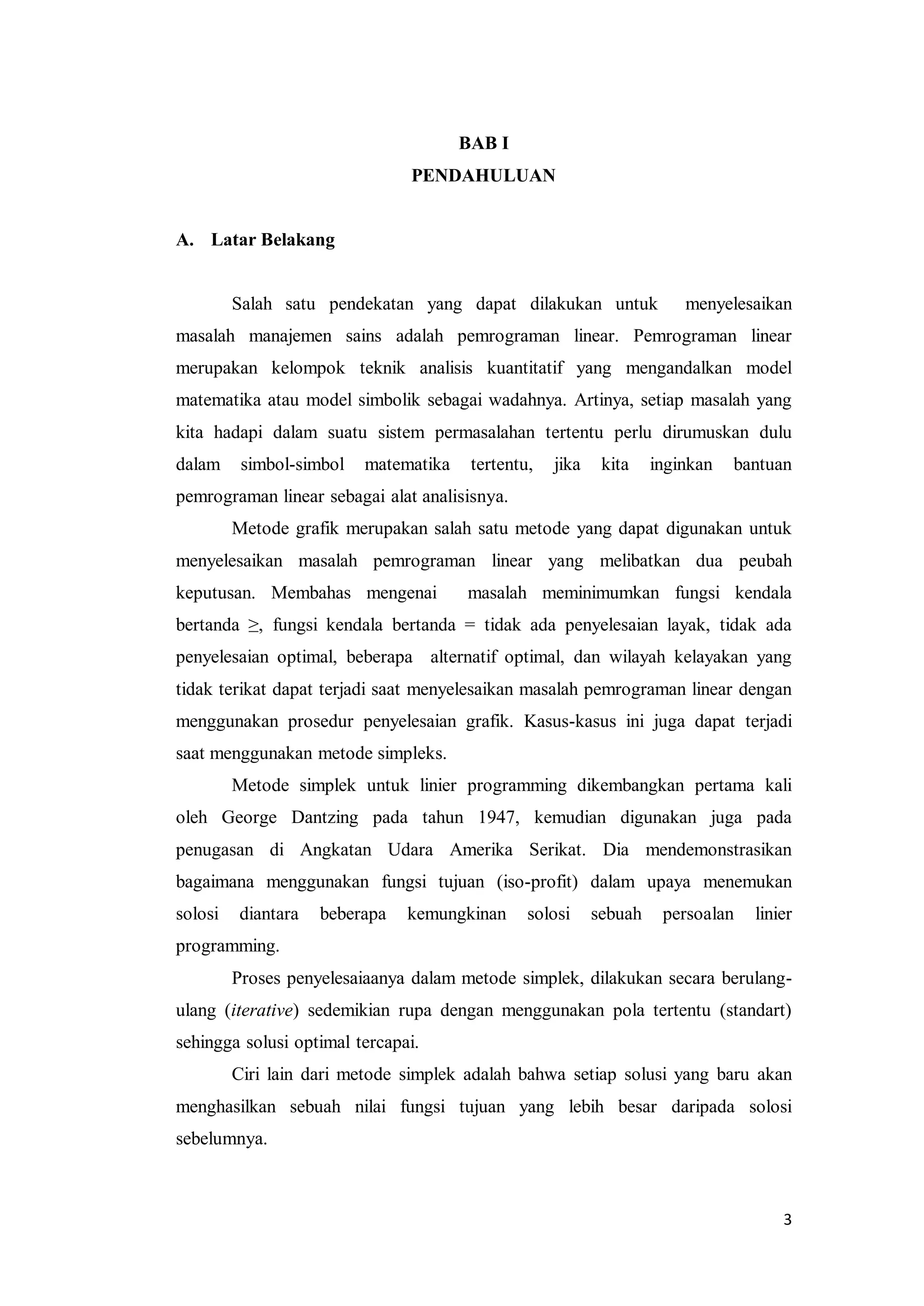 Makalah kelompok 4 metode simpleks | PDF