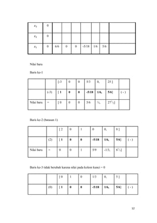 Makalah kelompok 4 metode simpleks | PDF