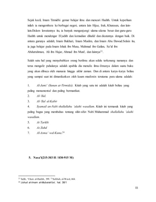 Makalah kutub al sittah | DOCX