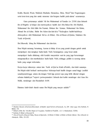 Makalah kutub al sittah | DOCX