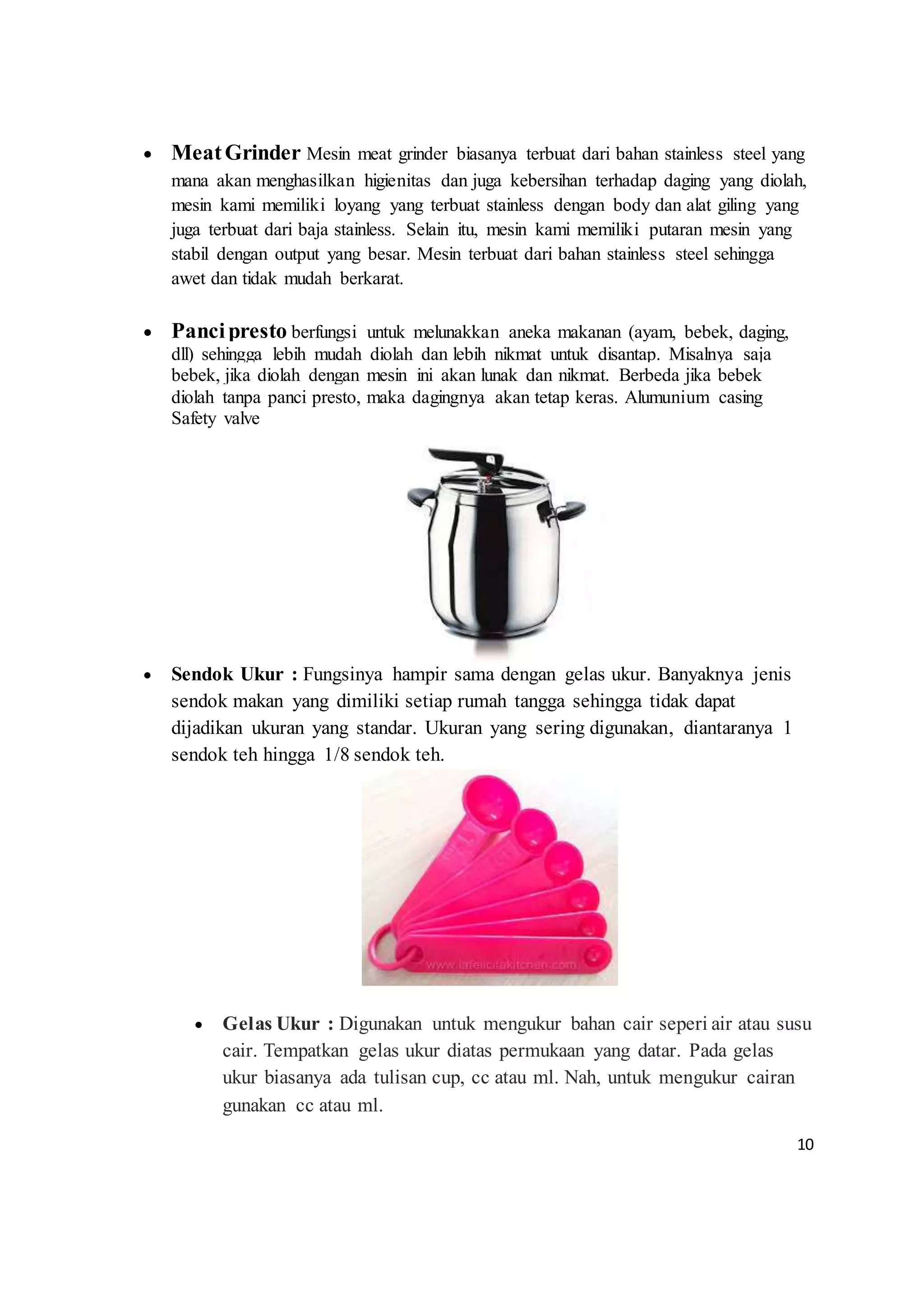 peralatan penyelenggaraan makanan | DOCX