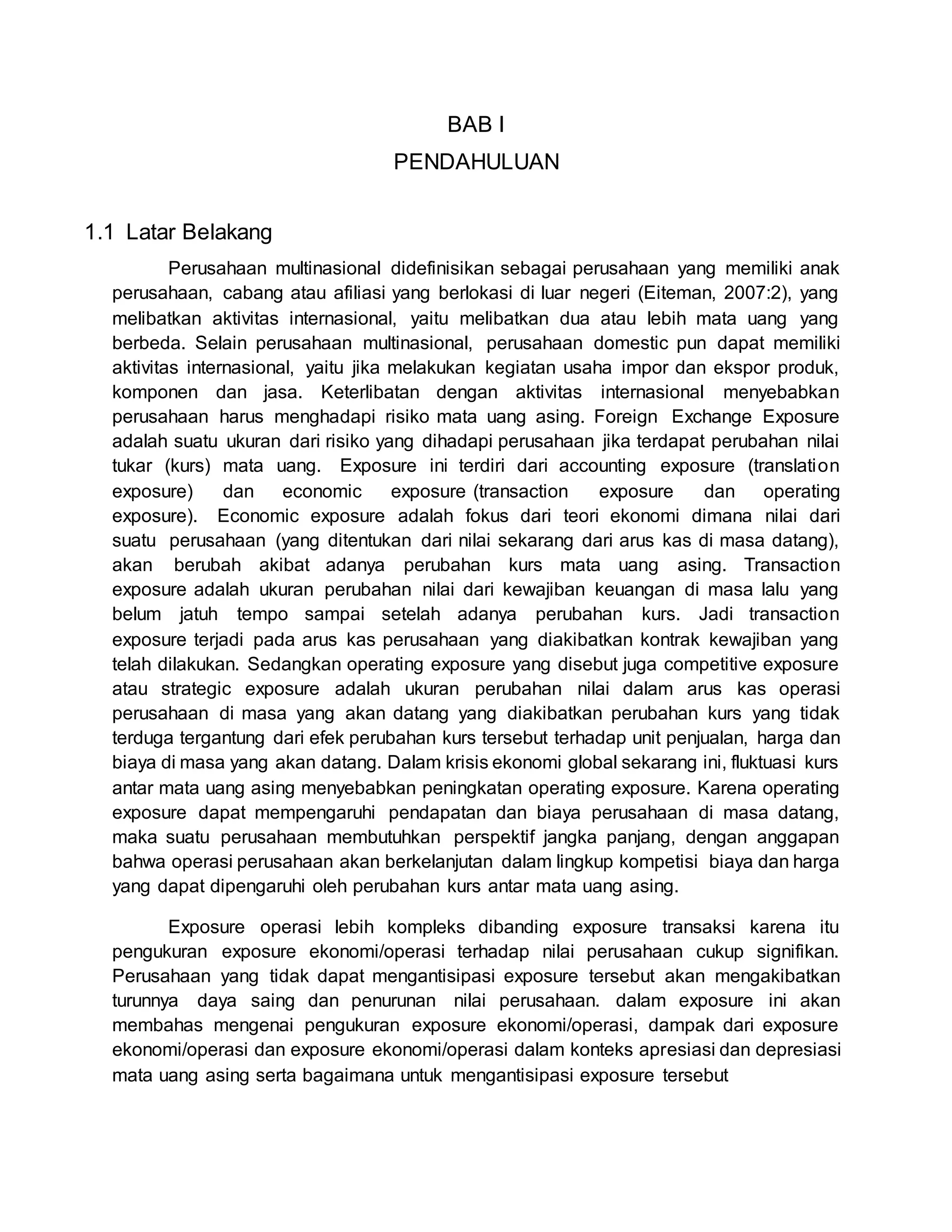 Makalah eksposur operasi | DOCX
