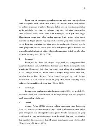 makalah sabun gel | PDF