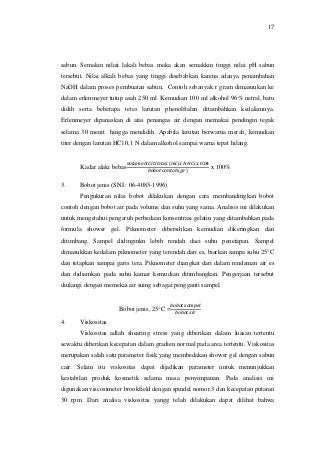 makalah sabun gel | PDF