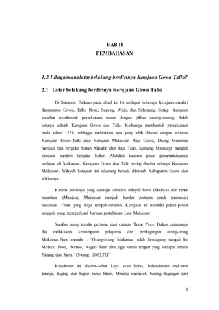 Makalah Kerajaan Gowa Tallo | DOCX