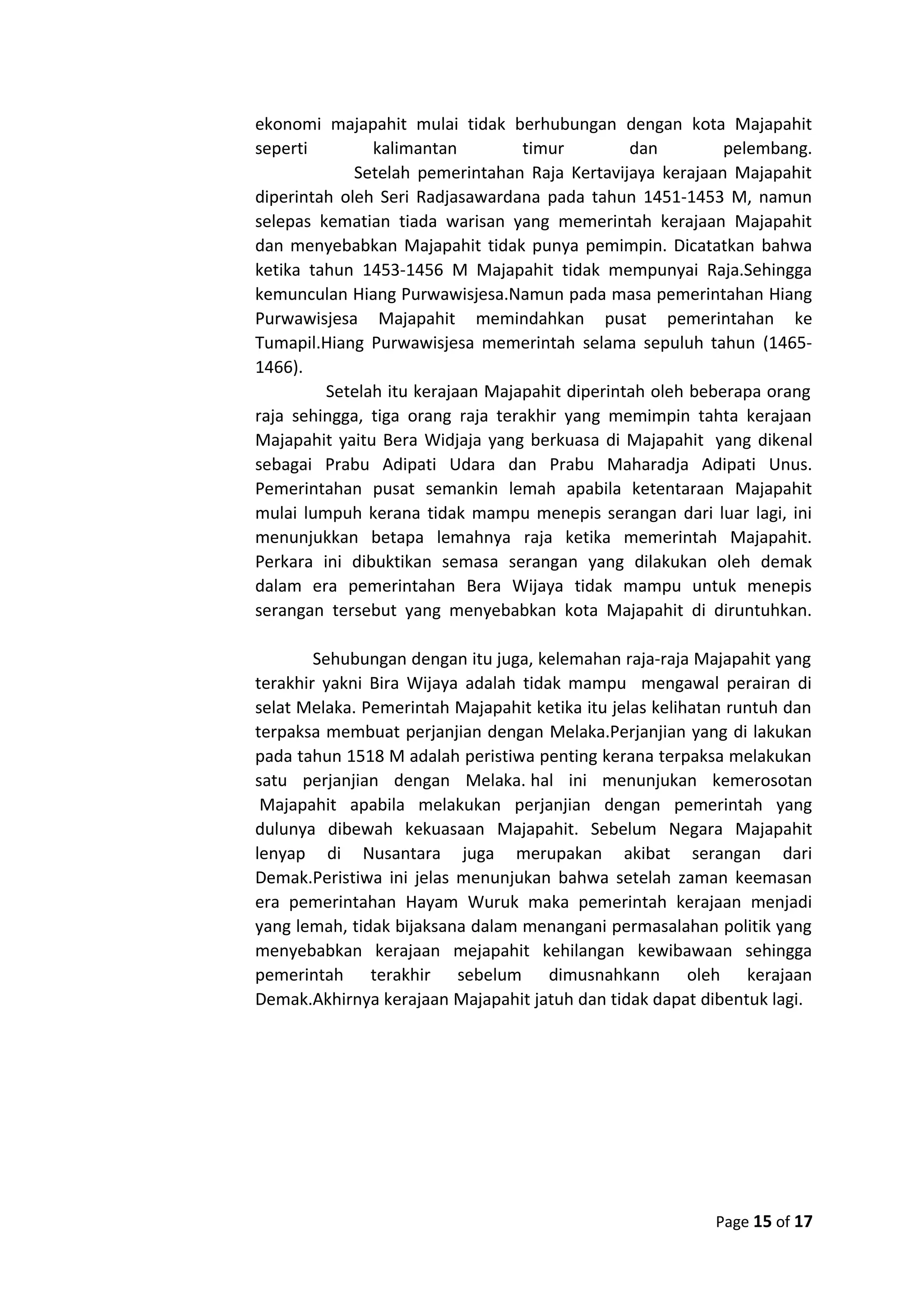 Makalah Kerajaan Majapahit | DOC