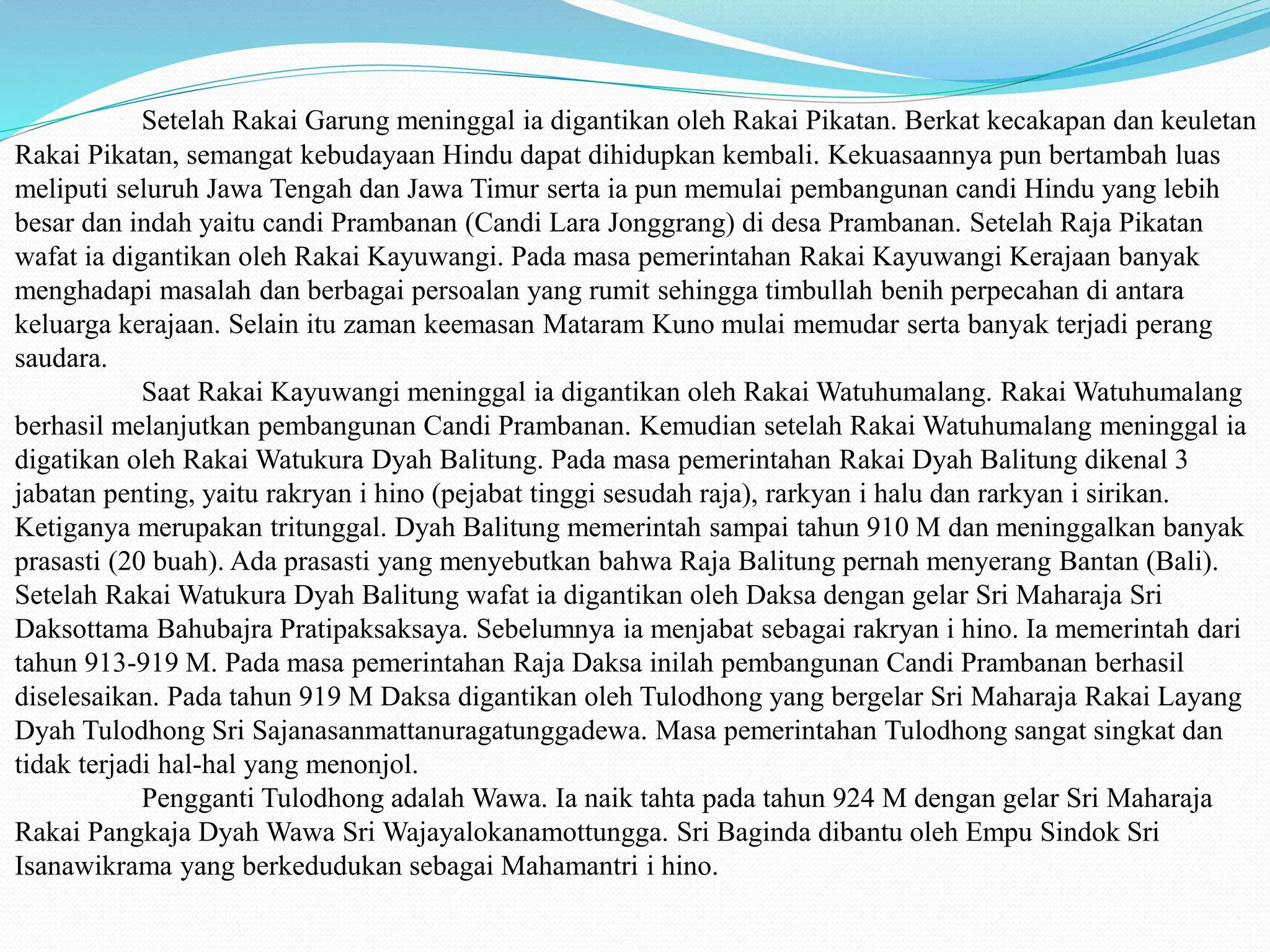 MAKALAH KERAJAAN MATARAM KUNO 01245.pptx