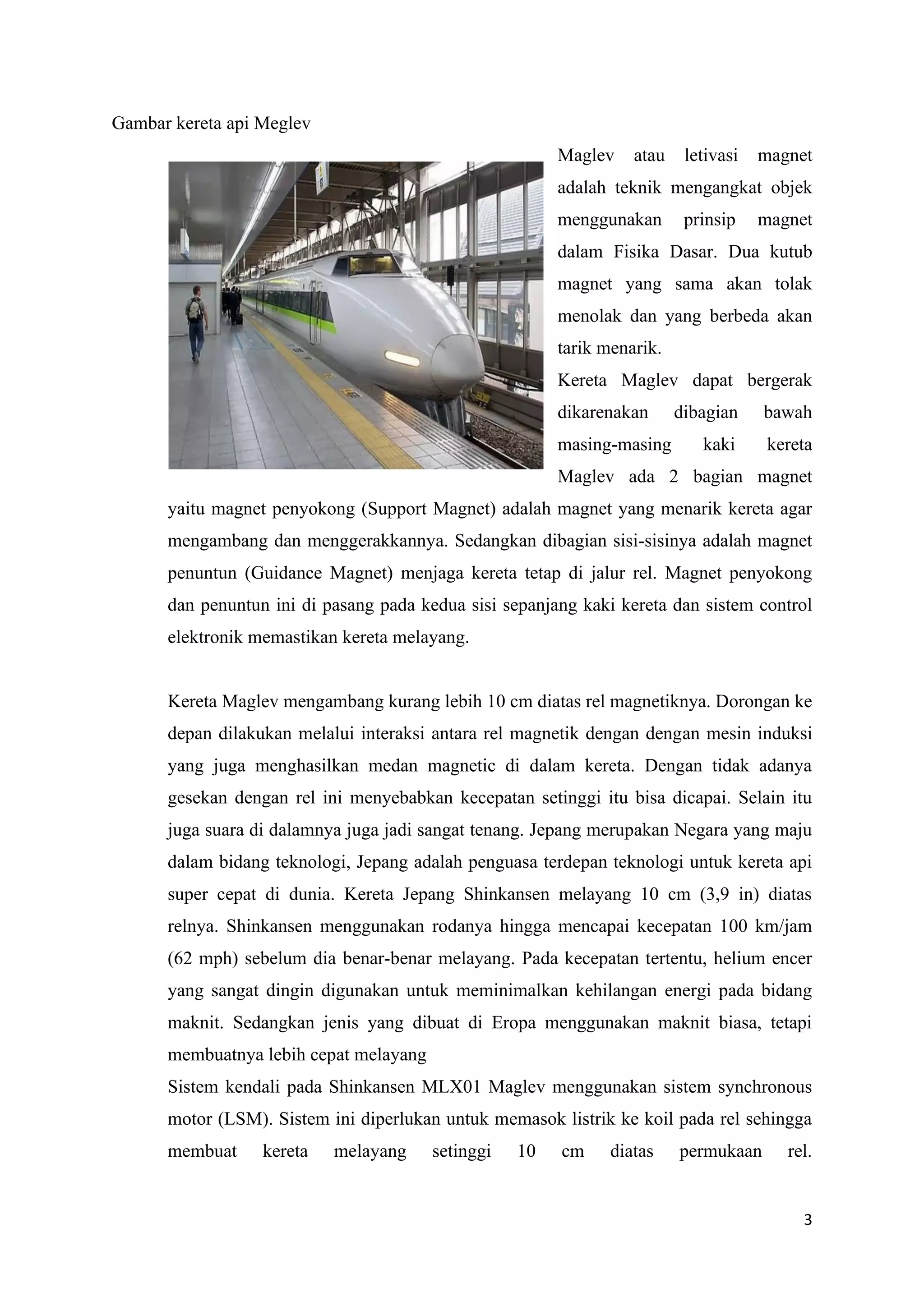 Makalah kereta maglev pdf | PDF