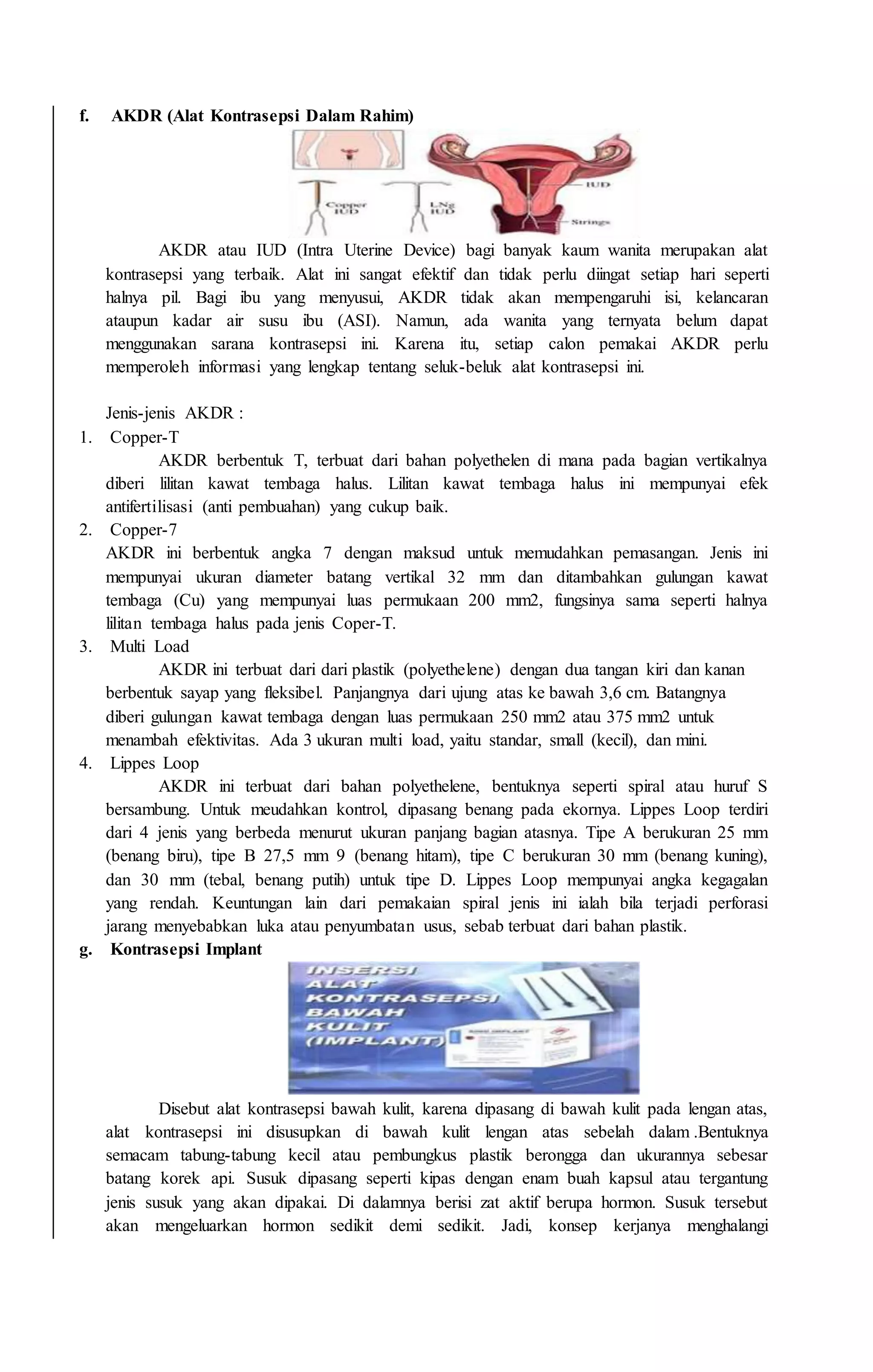 Makalah kesehatan tentang kb | DOTX