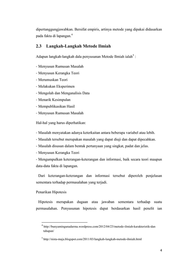 Makalah keterbatasan metode ilmiah | DOCX