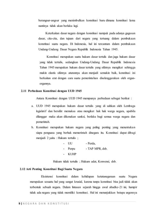 Makalah kewarganegaraan negara dan konstitusi | DOCX